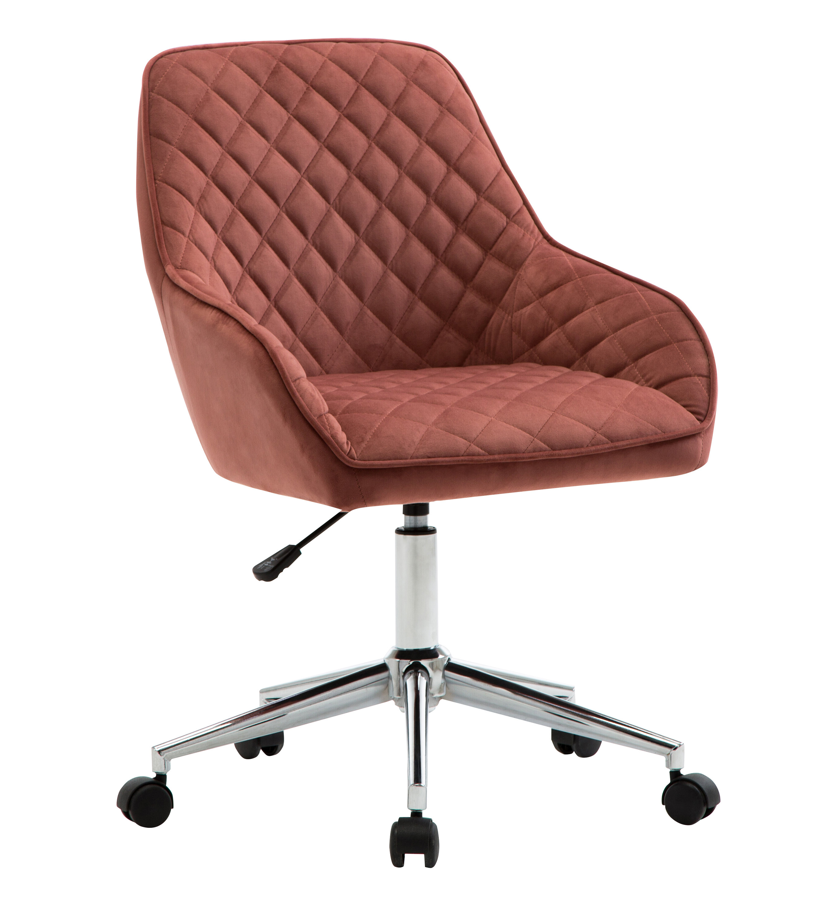 Maillet Velvet Task Chair Willa Arlo Interiors Upholstery Color Pink